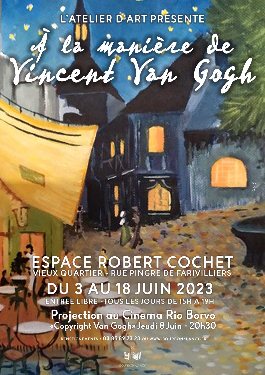 "A la manière de Vincent Van Gogh" par l'Atelier d'art - Ville de ...