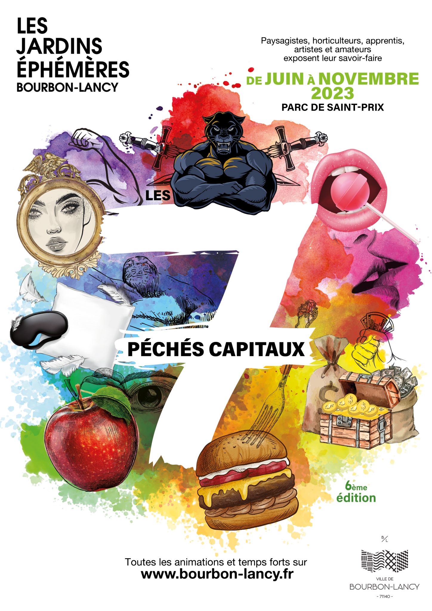 Les jardins éphémères et les sept péchés capitaux - Ville de Bourbon ...