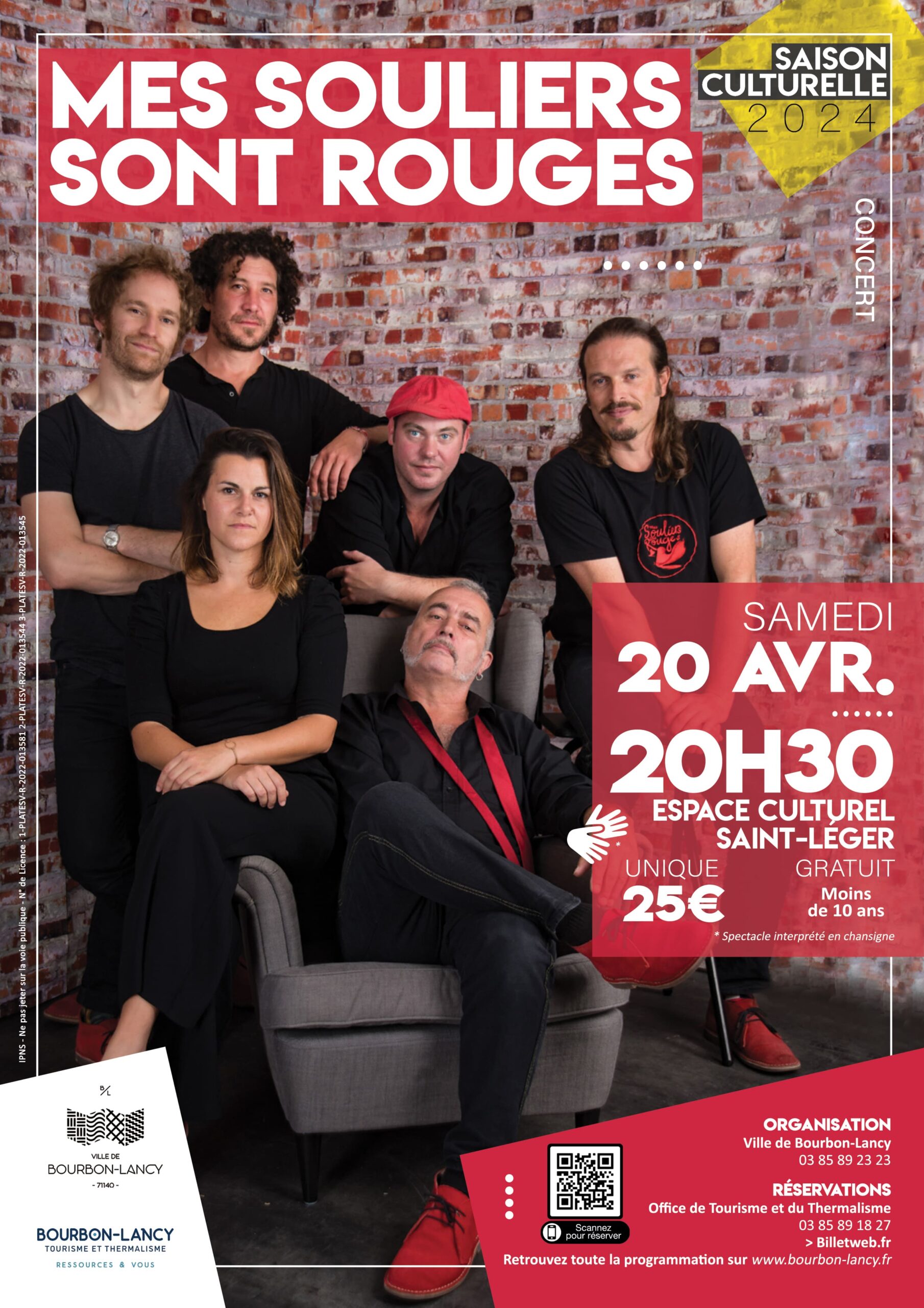 Mes souliers sont rouge en concert - Ville de Bourbon Lancy : Ville de ...